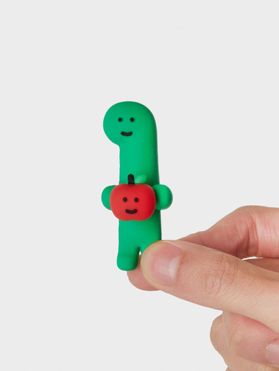 JOGUMAN STUDIO BRACHIO WITH APPLE FIGURINE – LINE FRIENDS SQUARE