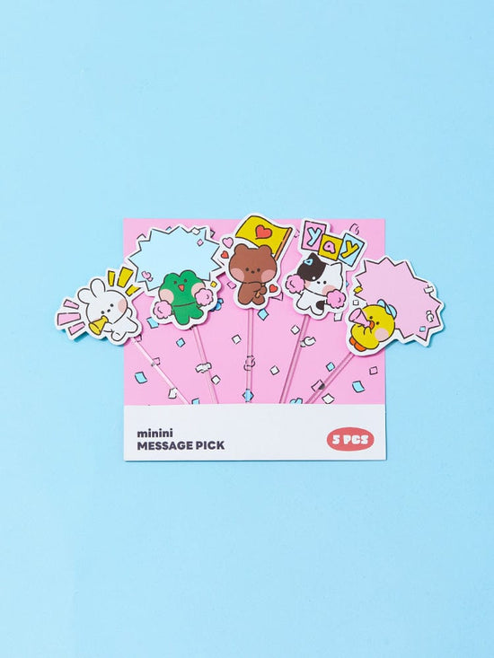 LINE FRIENDS minini MESSAGE MINI STICK CARD FIELD DAY – LINE FRIENDS SQUARE