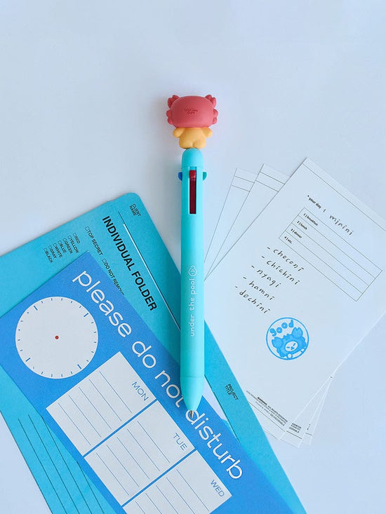 minini chichini FIGURINE GEL PEN UNDER THE POOL – LINE FRIENDS SQUARE